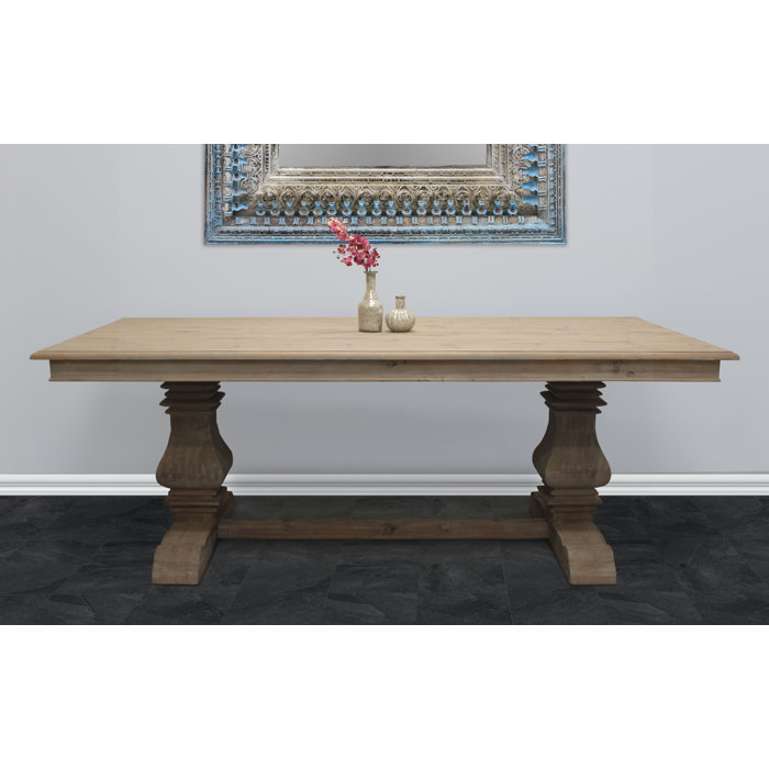 Wade Logan® Aryhanna Solid Wood Dining Table | Wayfair